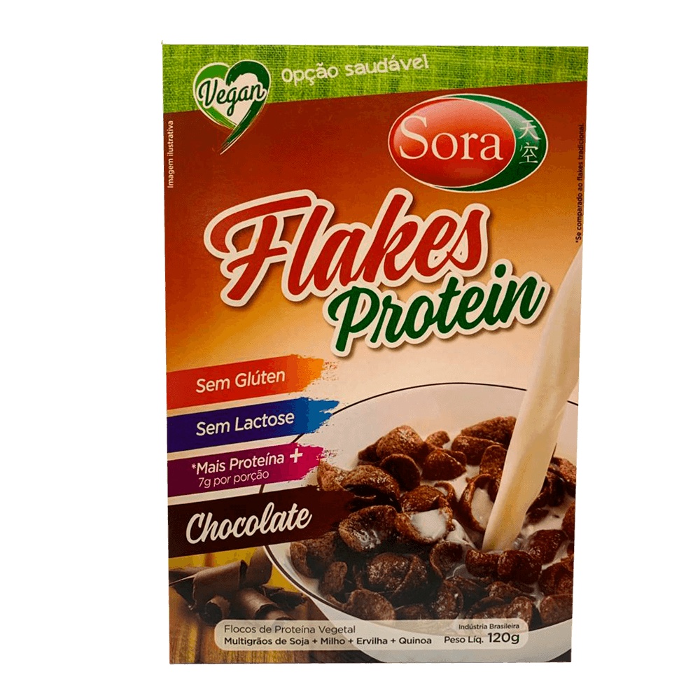 Flakes Protein Vegetal Chocolate 120g | Shopee Brasil