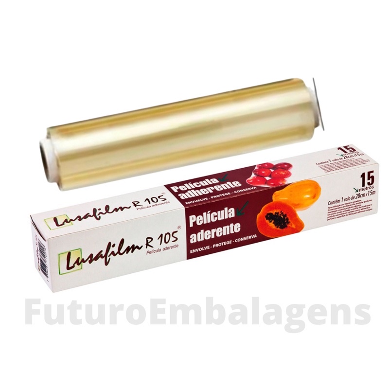 Rolo Bobina Plastico De Filme Pvc 28cm X 15 Metros LUSAFILM | Shopee Brasil