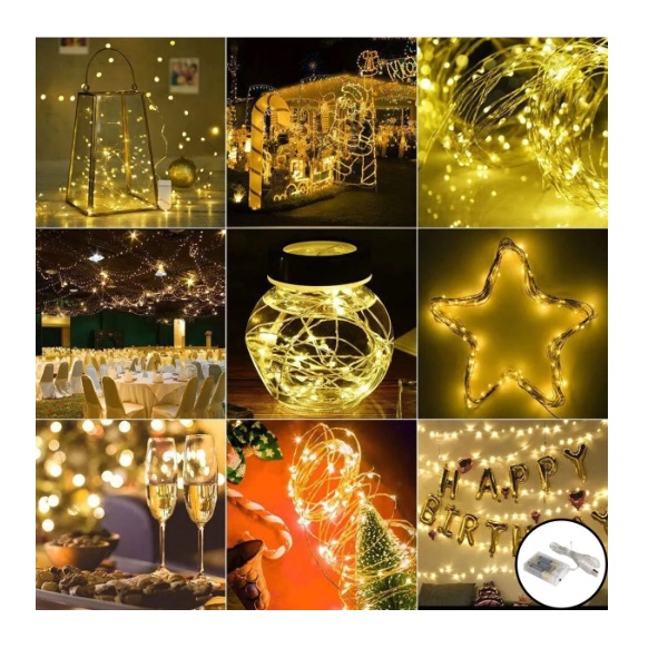 Fio Fada Cordao Decoracao Led Enfeite Decorar Casa Festa Mesa Natal ...