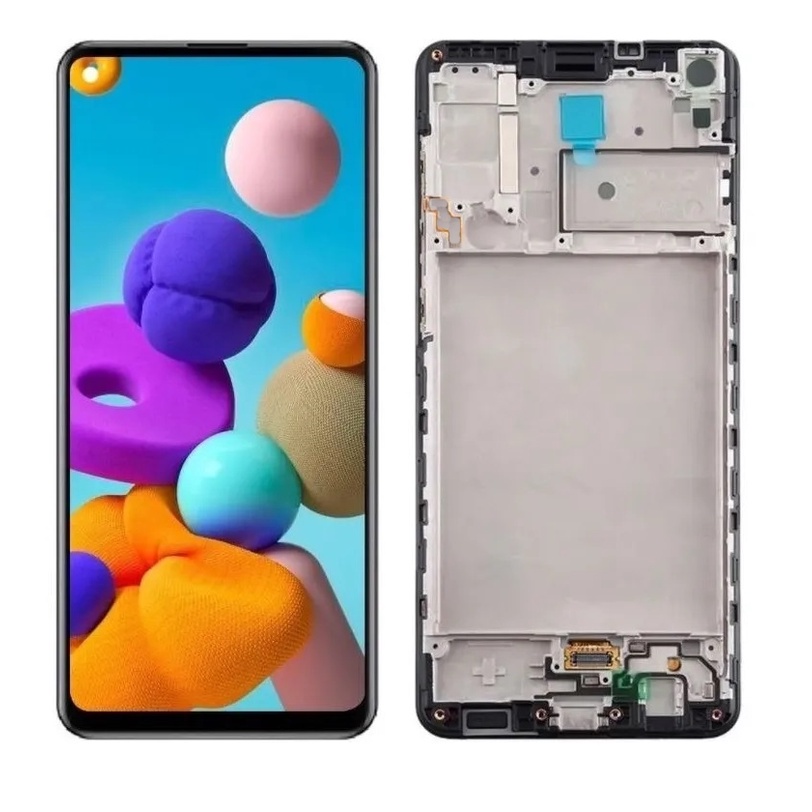 Tela Frontal Display LCD Touch Galaxy A21S a217 COM ARO Original | Shopee Brasil