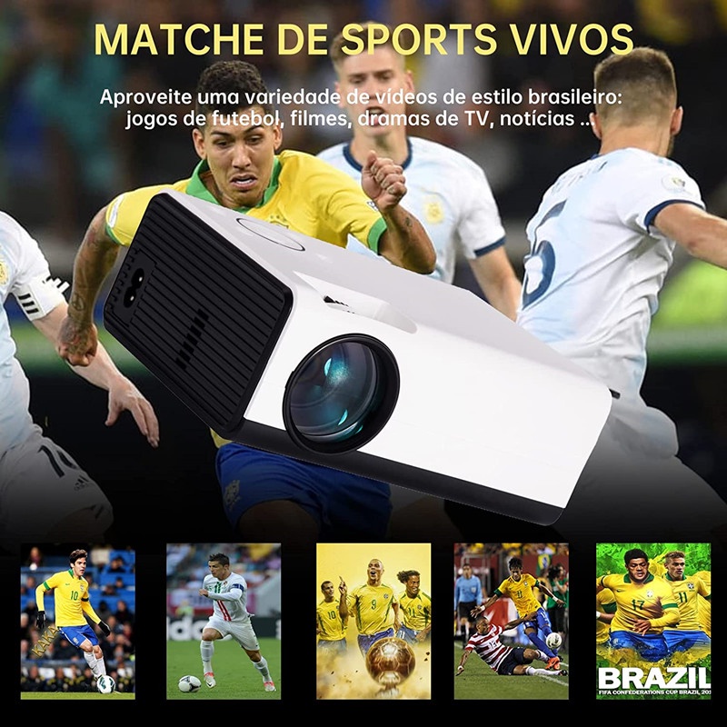 Projetor 4k Ultra Hd 2022 Android 9.0 Veja a Copa do Mundo em casa LCD ...