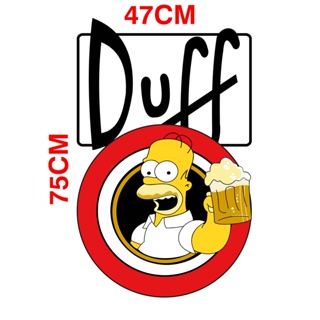 Adesivo Decorativo Tonel Tambor Barril 200l - Cerveja Duff | Shopee Brasil