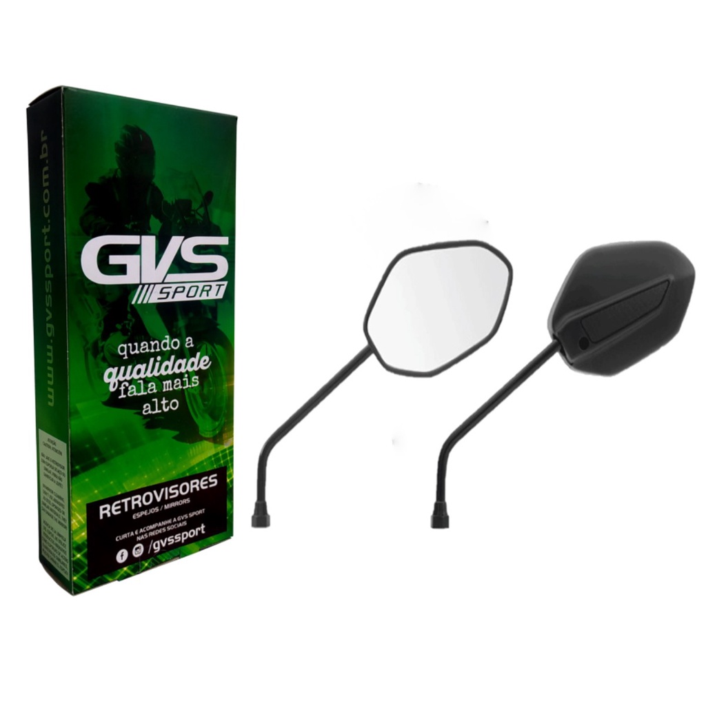 Retrovisor Nova Cg Titan 150 2014 Gvs Moto Honda Par | Shopee Brasil