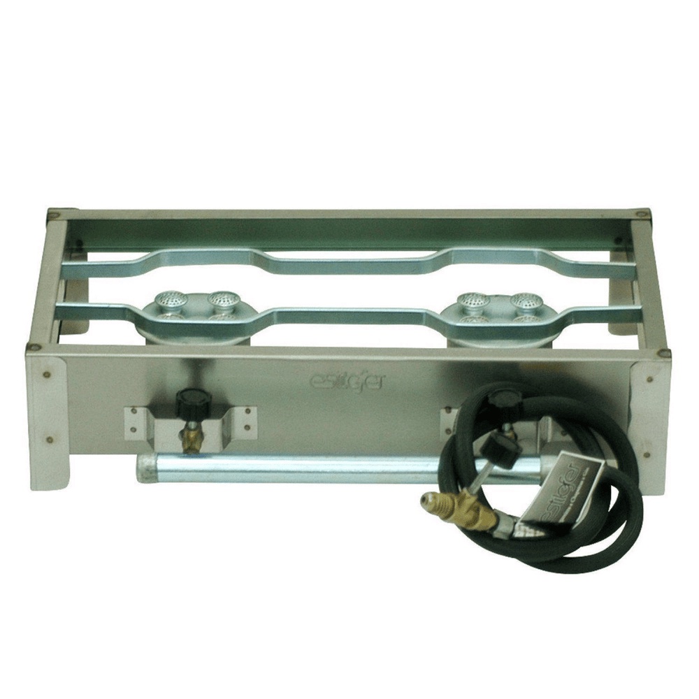 Fogareiro 2 Bocas Inox Caminhoneiro Estilofer - E005 | Shopee Brasil