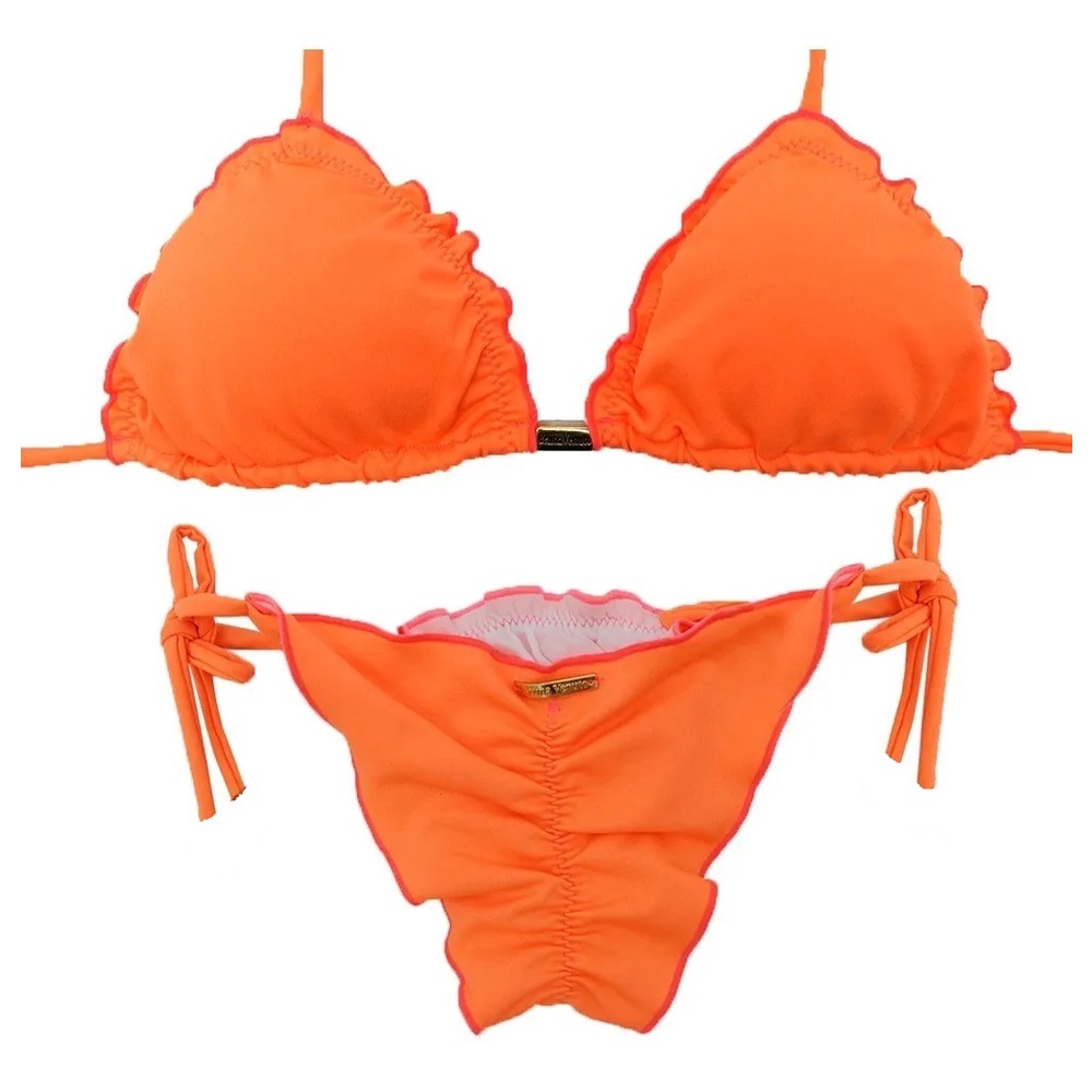 Conjunto De Biquini Cortininha Ripple Moda Praia Shopee Brasil