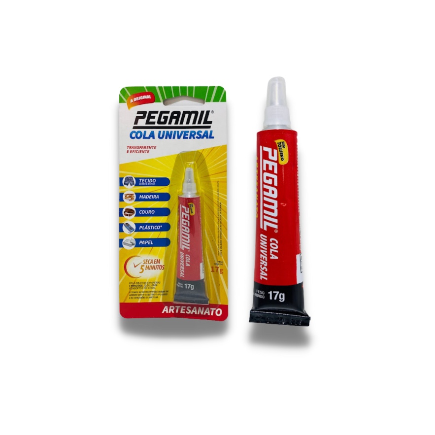 Cola Universal Pegamil para Artesanato 17g | Shopee Brasil