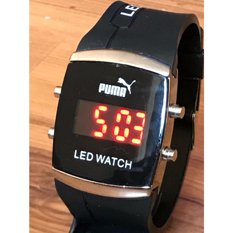 Relogio Led vermelho Pulso Puma Digital Masculino Feminino | Shopee Brasil
