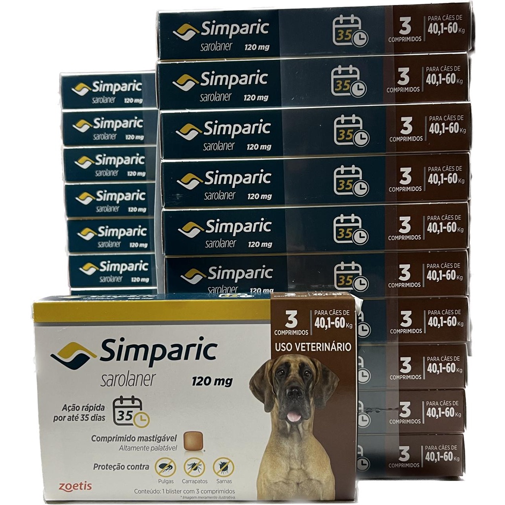 SIMPARIC 120 MG 40,1-60 Kg COMBO C/ 3 COMPRIMIDOS | Shopee Brasil