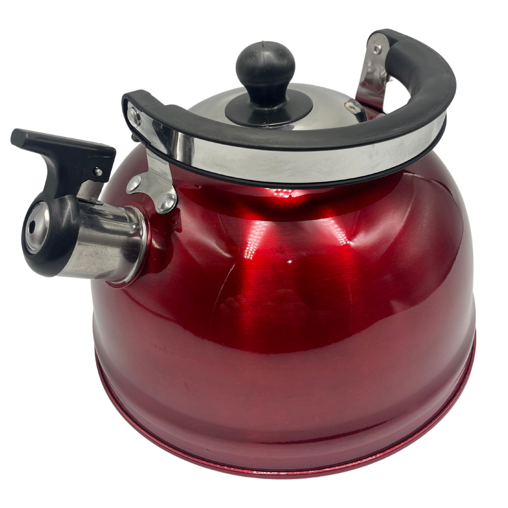 Chaleira Em Aco Inox C/Apito E Alca Termica 2,5 Litros Elite | Shopee ...