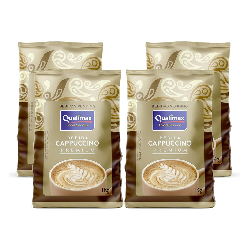 Kit 4 Cappuccino Premium Tradicional 4Kg - Qualimax | Shopee Brasil