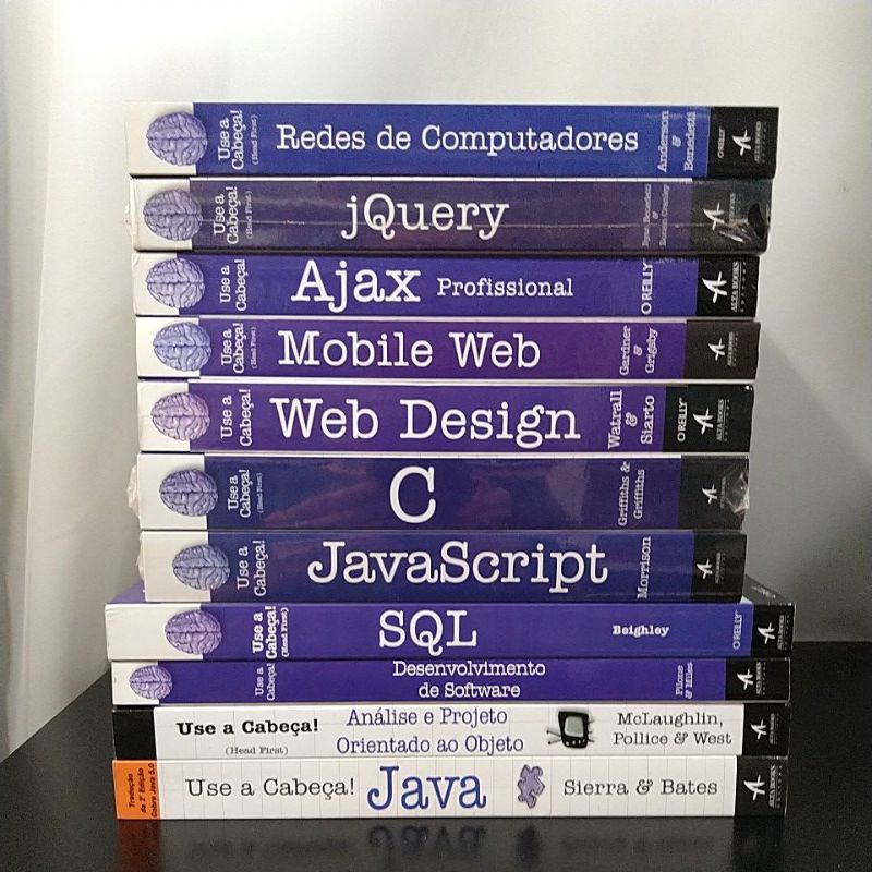 Livros informática Série Use a Cabeça: Redes de Computadores, JQuery ...