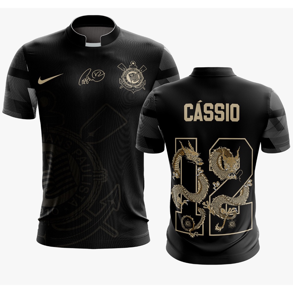 Camisa Corinthians Especial Cássio 600 Jogos - Escorrega o Preço