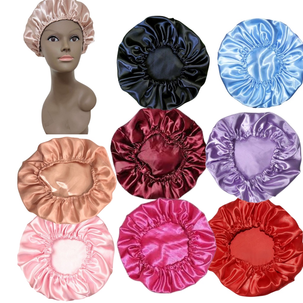 Touca/toca Cetim Anti Frizz Para Dormir Cabelo Cacheado e Liso | Shopee ...