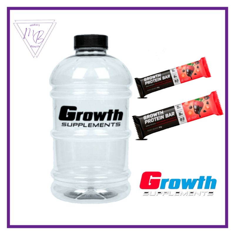 Barra Barrinha Proteína 30g Protein Bar / Vegana 40g - Growth ...