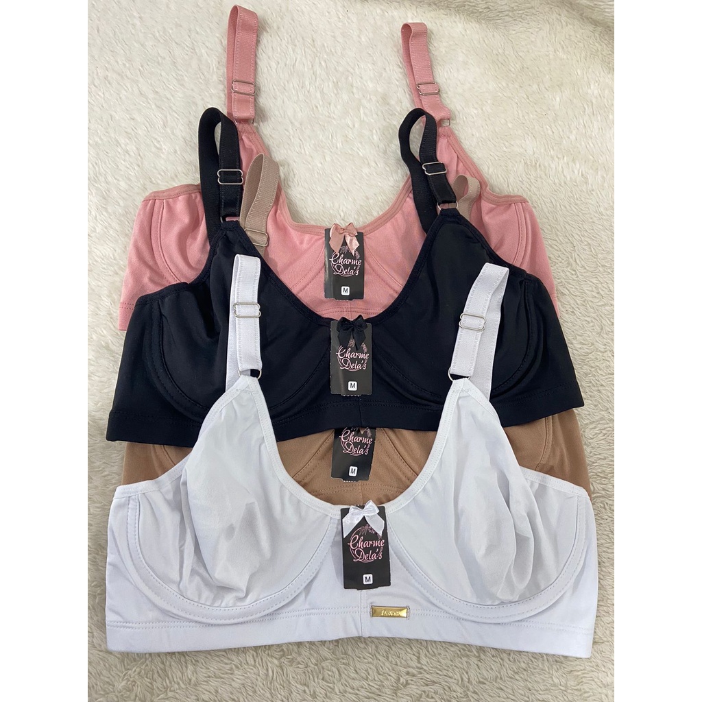 Kit 4 Sutiã De Sustentação Com Aro Sem Bojo Poliamida Com Regulagem J ...