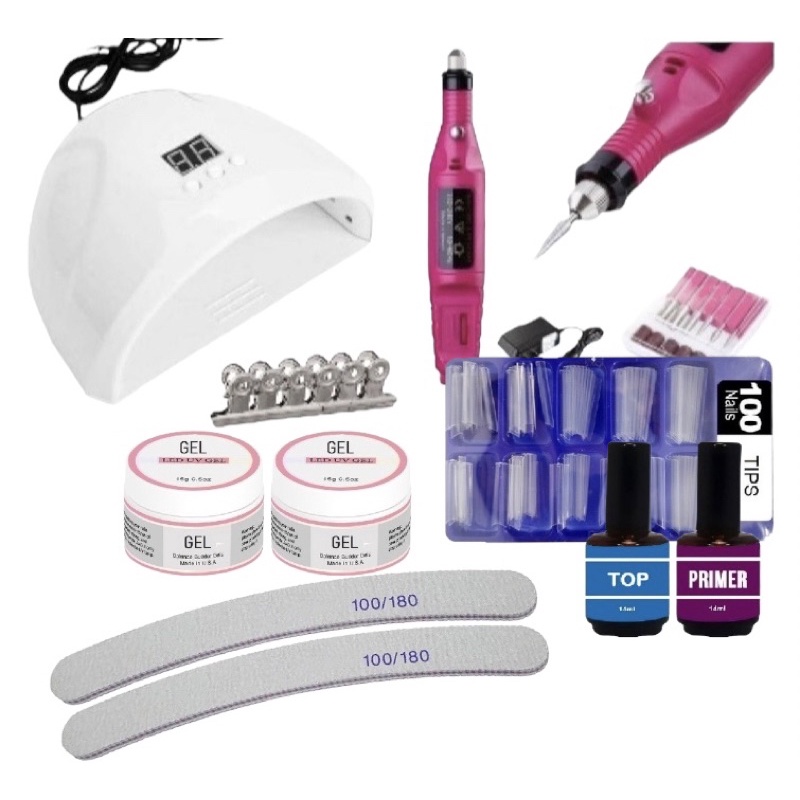 Kit De Unhas Completo Para Iniciantes Kit Para Iniciantes | Shopee Brasil