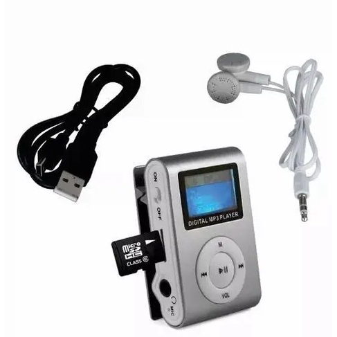 Mini Mp3 Player Shuffle Clip Fm + Cabo Usb + Fone | Shopee Brasil