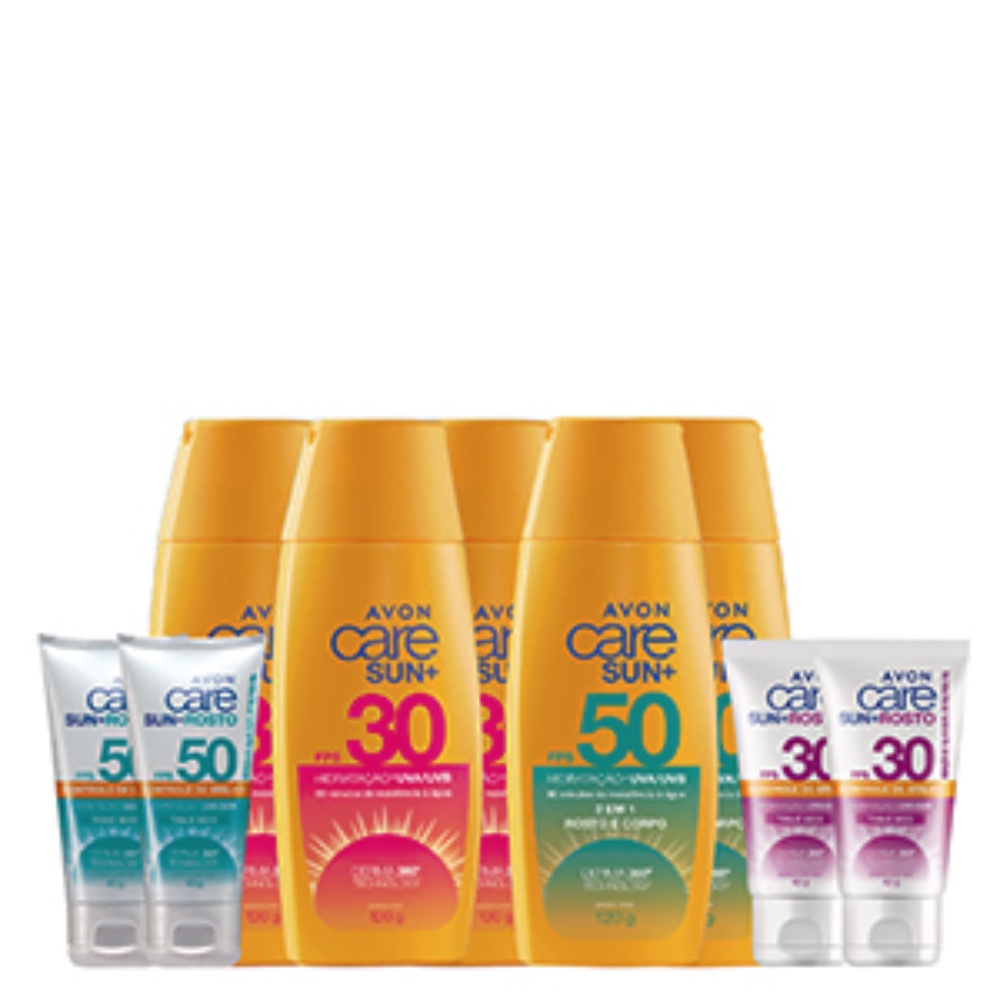 Protetor Solar Corporal e Facial - 2 em 1 FPS 50 Avon Care Sun original | Shopee Brasil