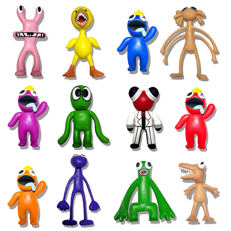 12pcs rainbow friends roblox action figure brinquedos boneco | Shopee ...