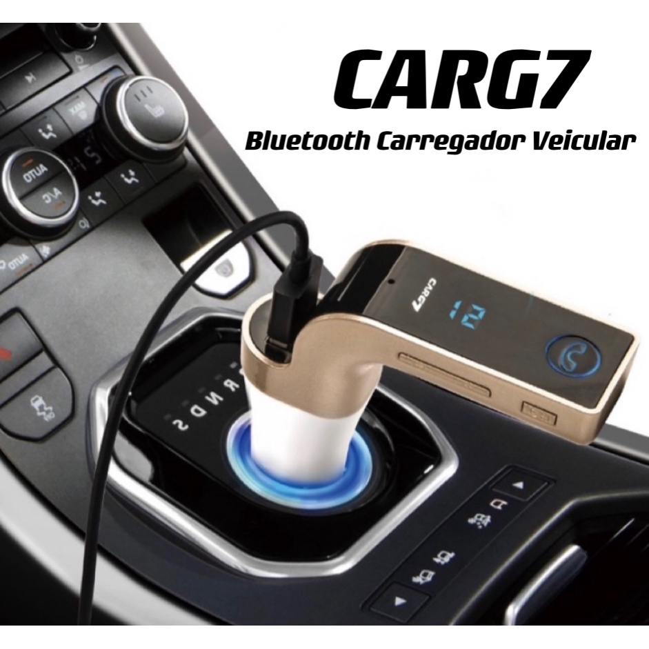 Carregador Para Carro Veicular Bluetooth Fm Transmissor G7 Mp3 Carg7 ...