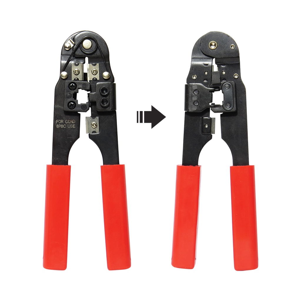 Alicate Para Crimpar 8p8c Rj45 Ideal Para Conectores De Rede | Shopee ...