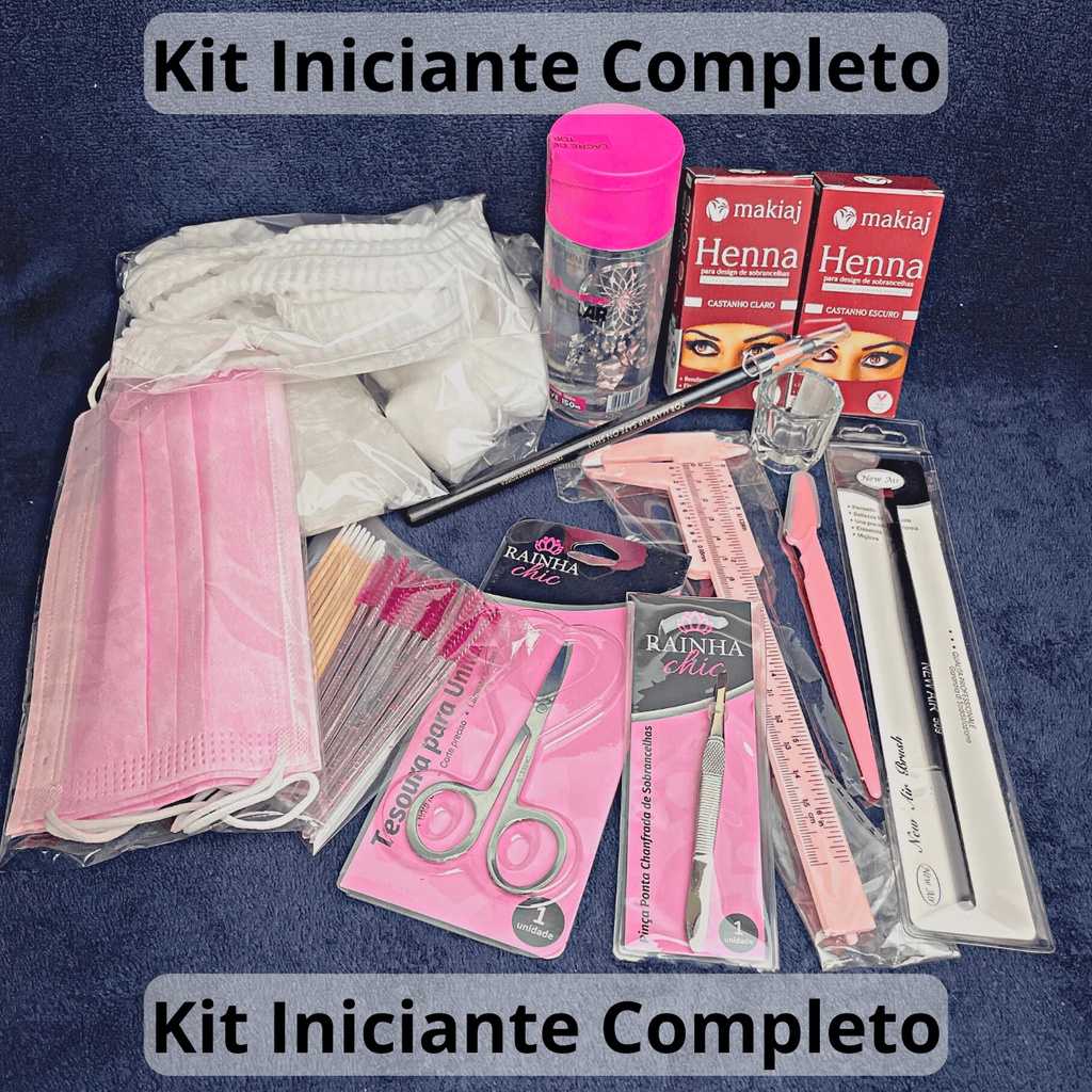 Kit Design De Sobrancelhas Profissional Iniciante Completo Shopee Brasil