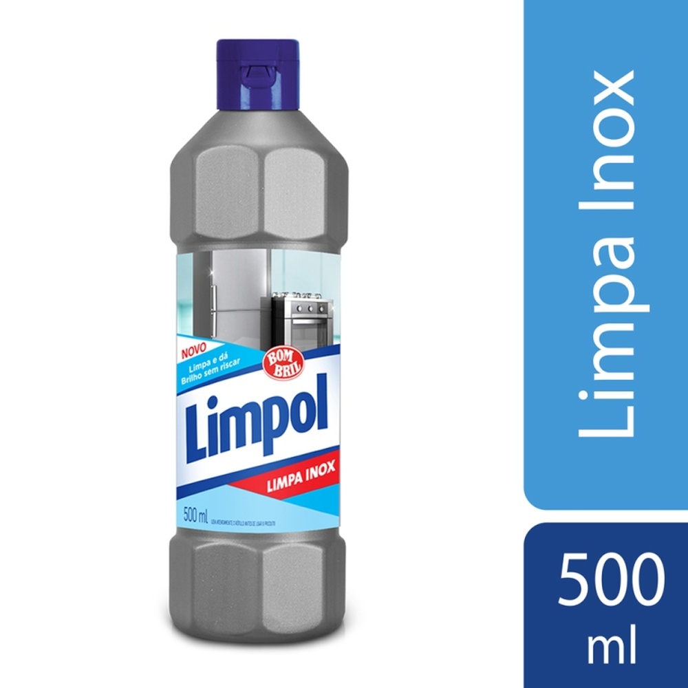 LIMPA INOX LIMPOL 500ML | Shopee Brasil