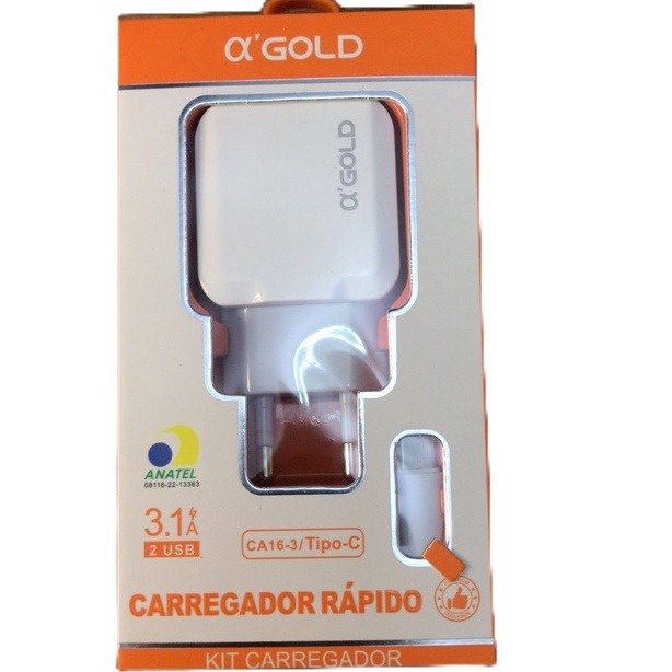 Kit 6 Carregador Rapido 3.1A original anatel 2 USB | Shopee Brasil