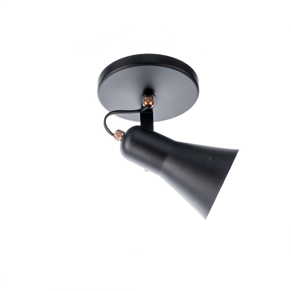 Lustre Arandela Spot Direcionável 1 Lâmpada E27 Bivolt Twix Preto em ...
