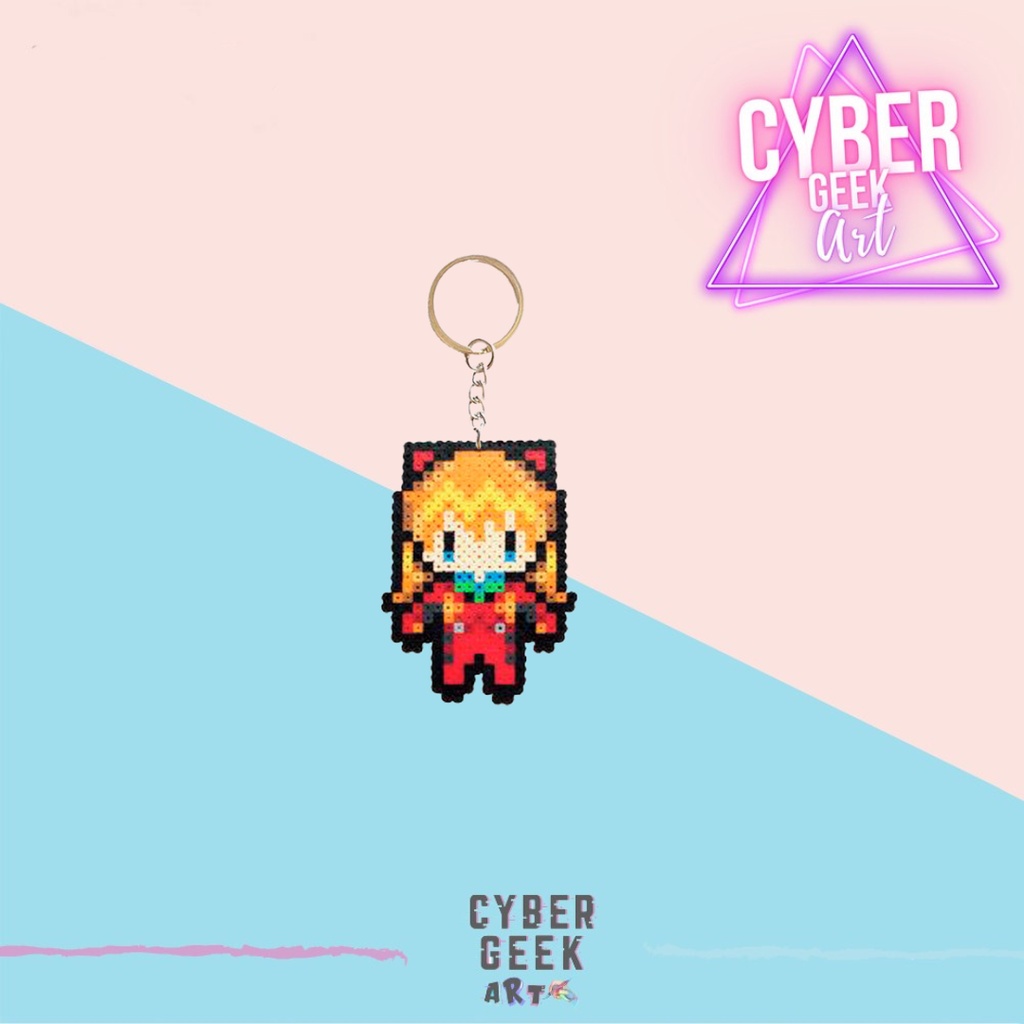 Asuka - Neon Genesis Evagelion (Pixel Art/Perler beads) | Shopee Brasil