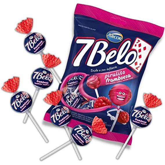 Pacote Pirulito 7 Belo Framboesa 500g - Arcor | Shopee Brasil