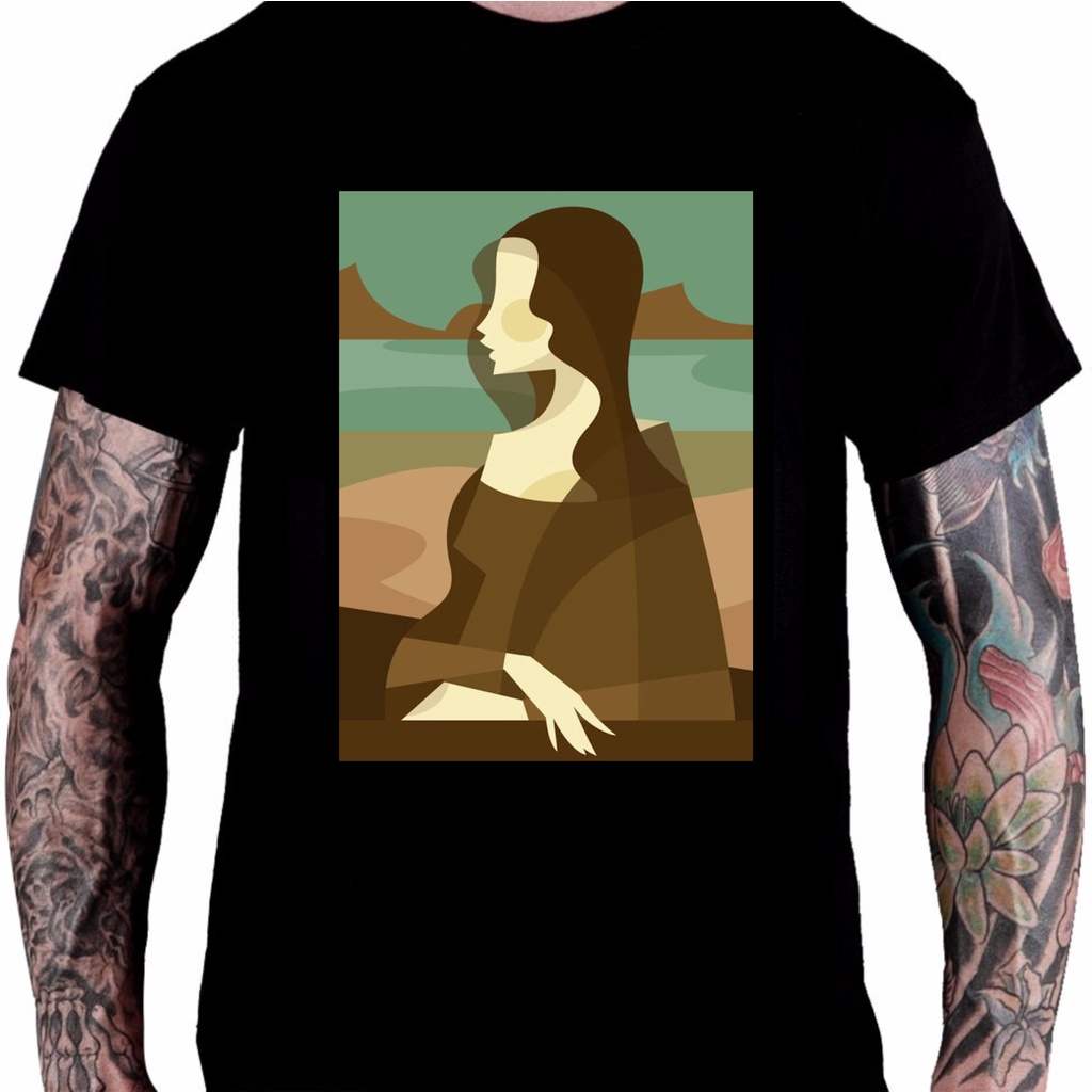 Camiseta Monalisa Leonardo Da Vinci D94 Shopee Brasil
