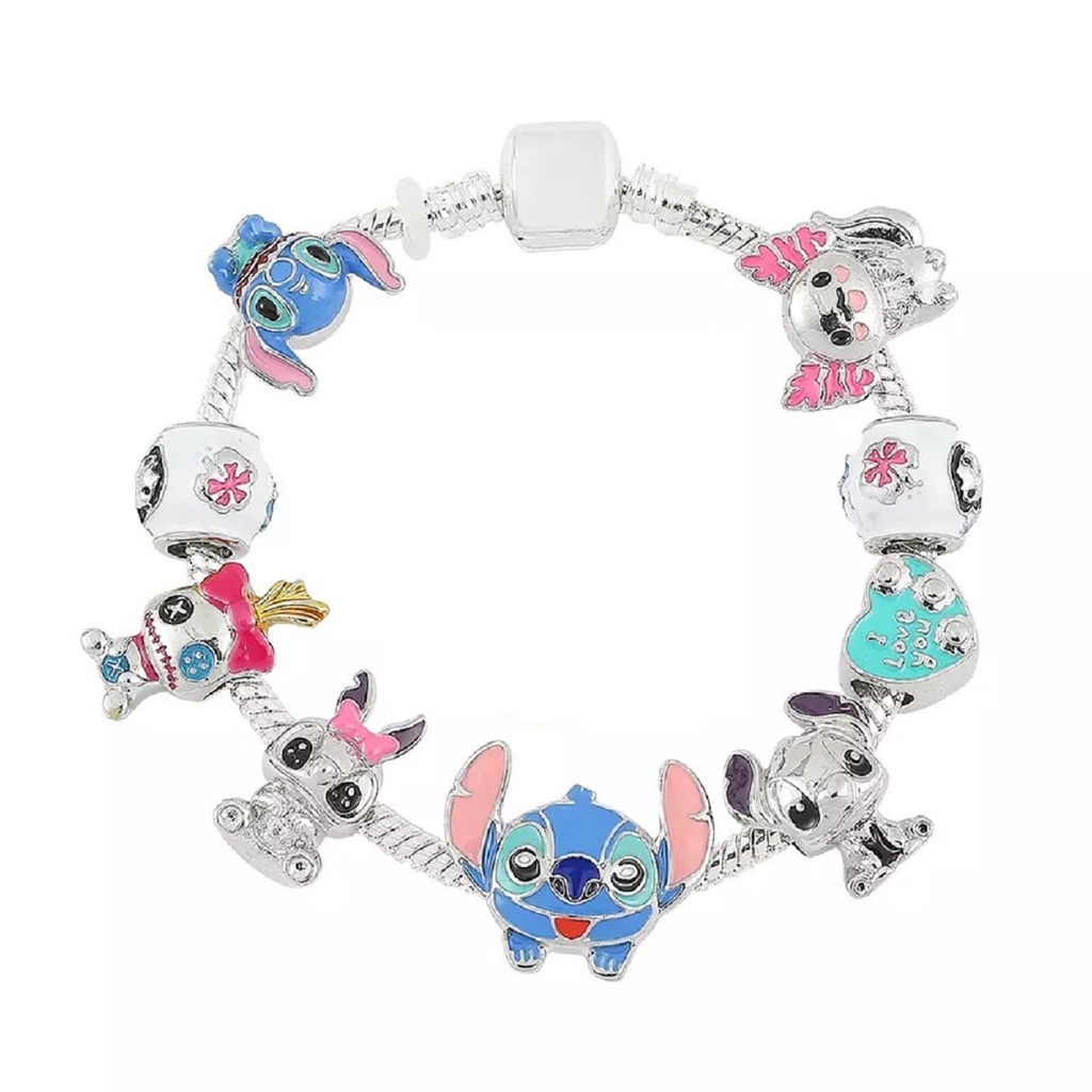 Pulseira Completa Com Berloque Stitch Disney | Shopee Brasil