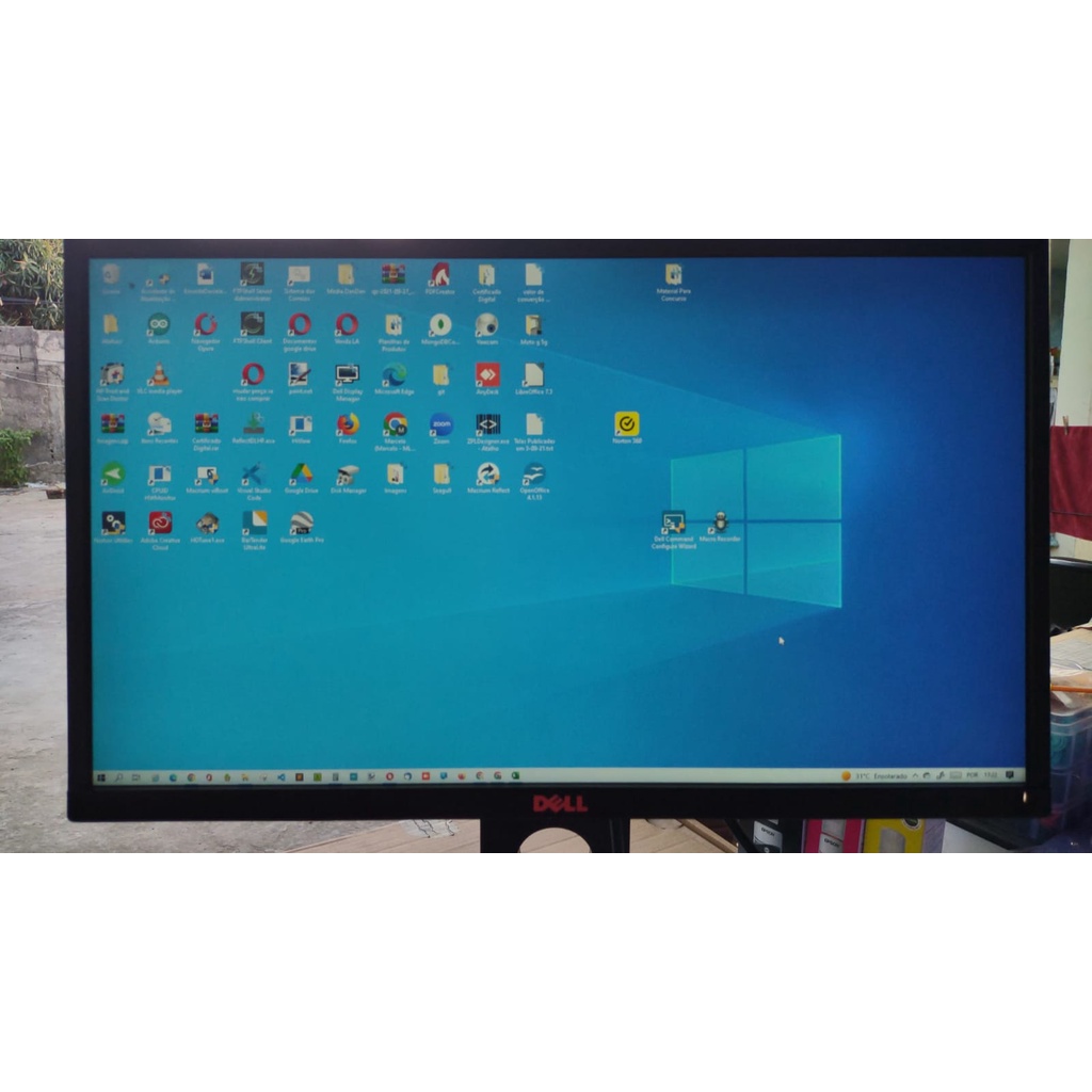 Monitor Dell P2217h 22 Polegadas 110/240v Preto | Shopee Brasil