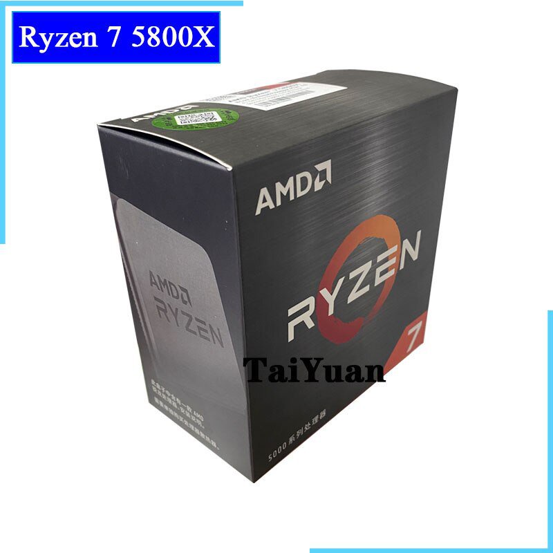 AMD Ryzen 7 5800X R7 5800X 3,8 GHz Oito Cores 16 Processador De CPU De Cordas 7NM L3 = 32M 100 ...