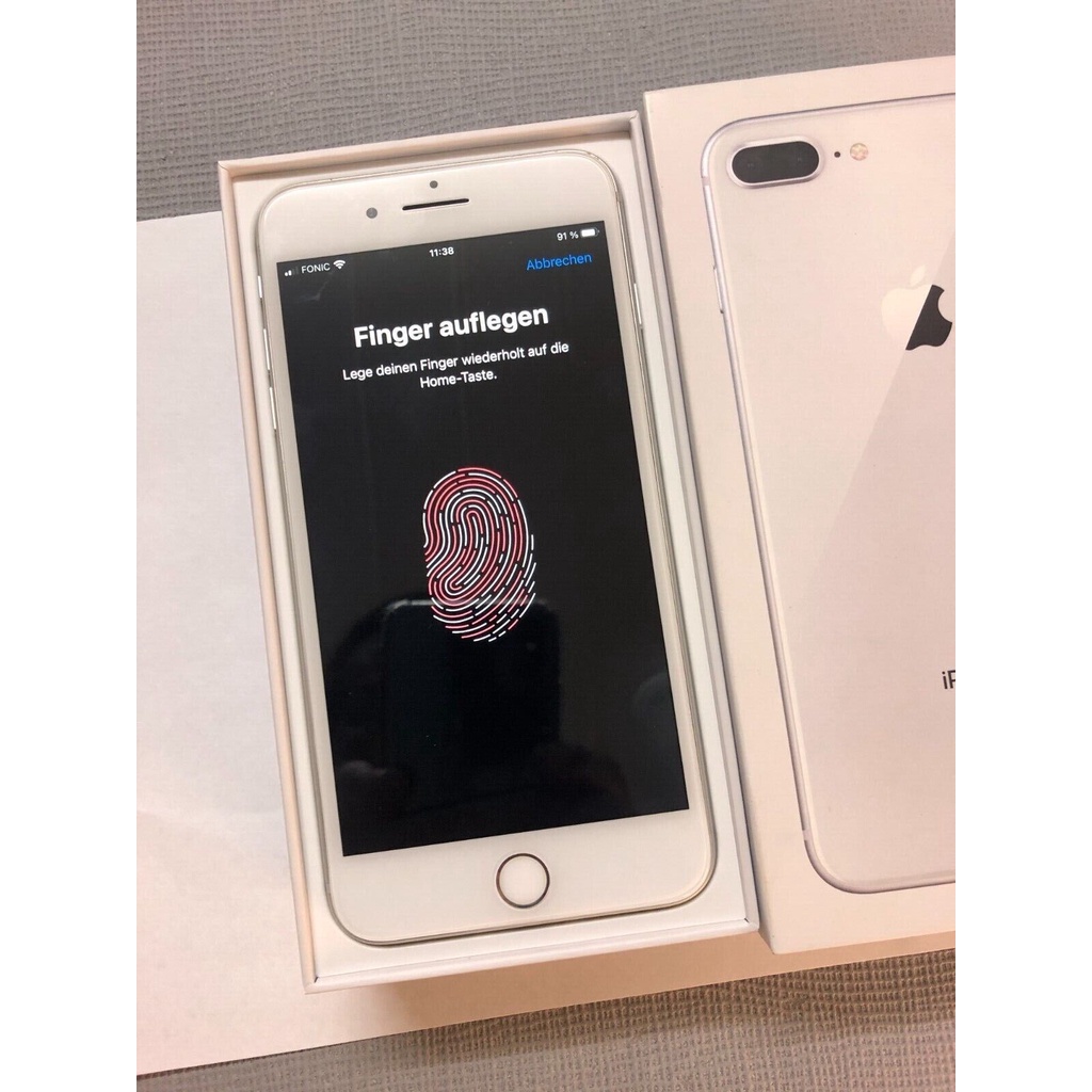 Apple iPhone 8 Plus 128GB Original Silver Unlocked | Shopee Brasil