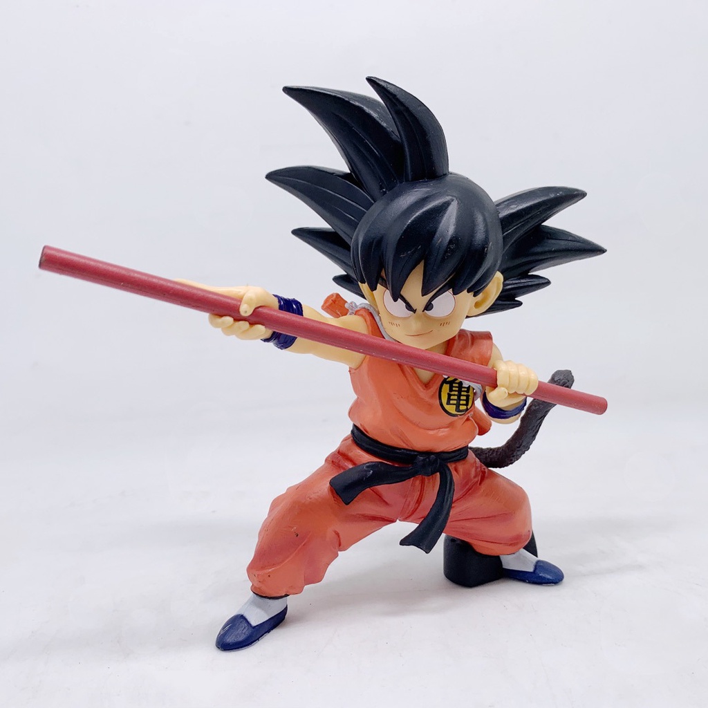 Figura De Ação Anime Dragon Ball Com Stick Son Goku Super Saiyan ...