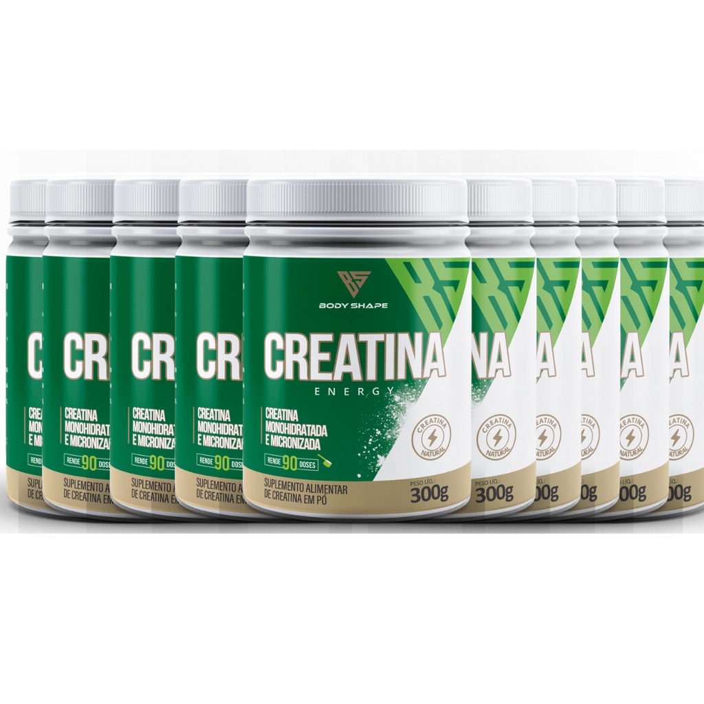 Kit 10x Creatina Energy Monohidratada e Micronizada - Body Shape ...