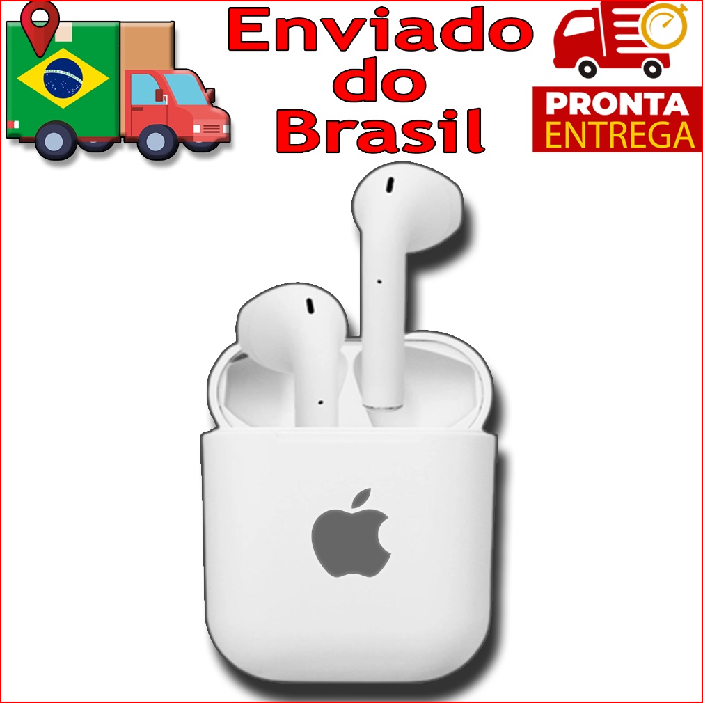 Fone De Ouvido Sem Fio TWS Apple AirPods i12 EarBud Iphone Macaron ...