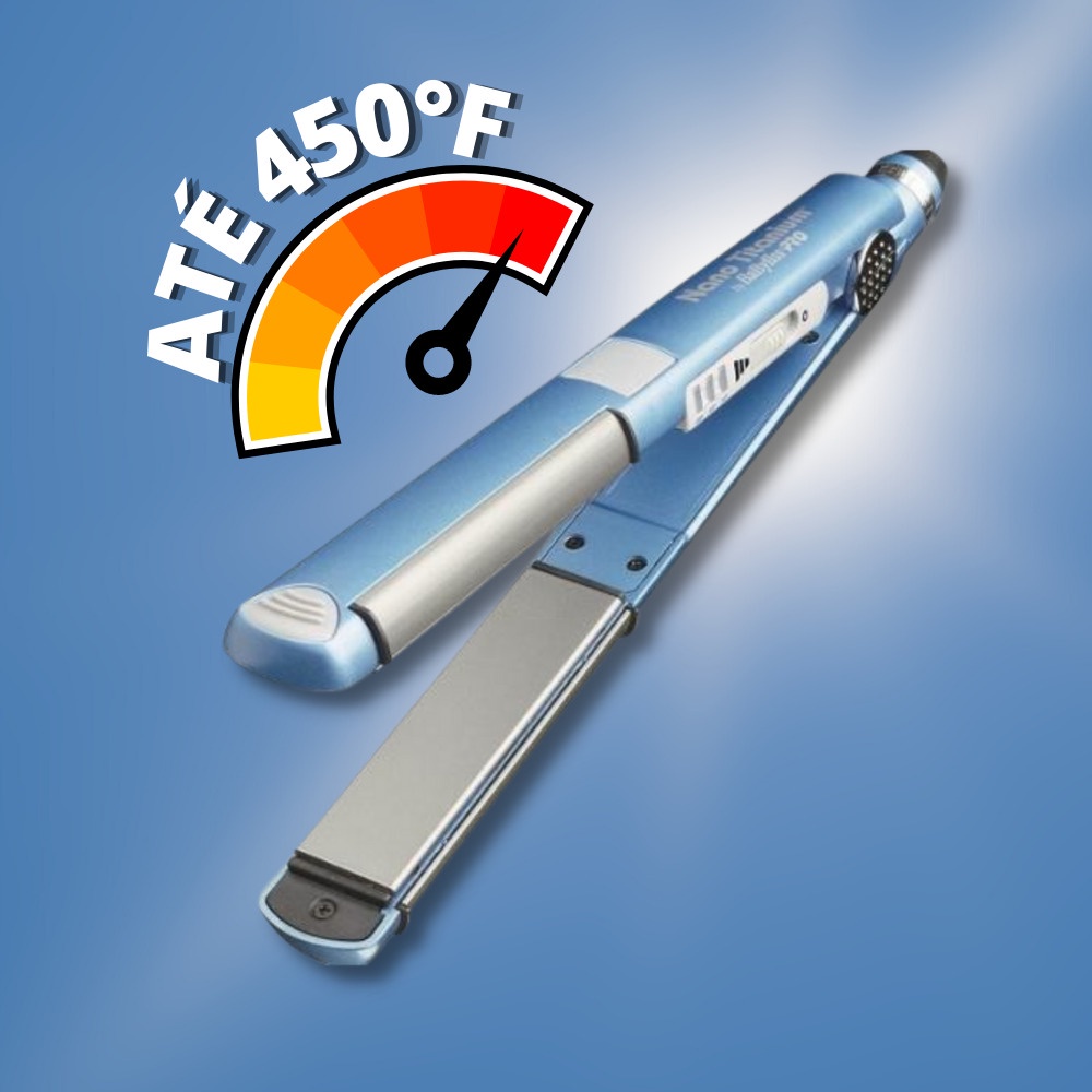 Chapinha Prancha Cabelo Liso Profissional Titânio 450F Nano Titanium ...