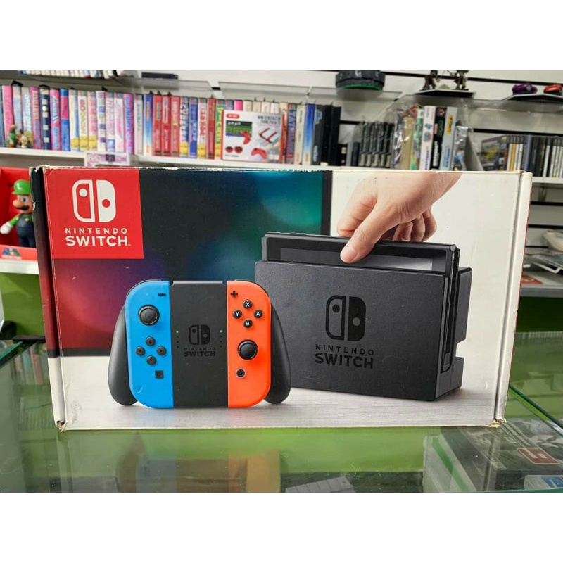 Console Nintendo Switch 32gb Colorido Azul Vermelho - Novo | Shopee Brasil