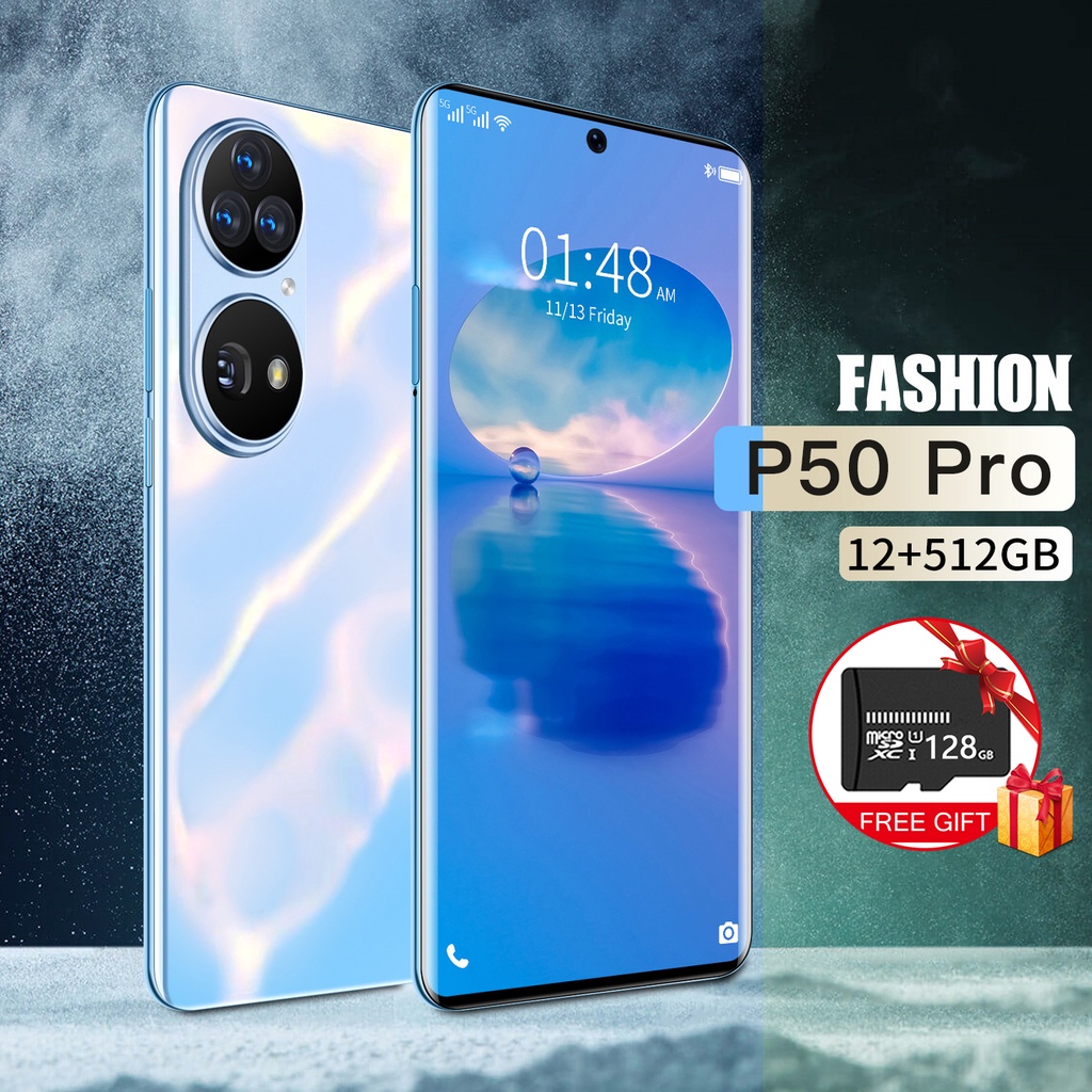 Telefone HUAWEI P50 Pro 5G Venda De Celular 12GB + 512GB HD Tela Cheia Dual Sim Smartphone ...