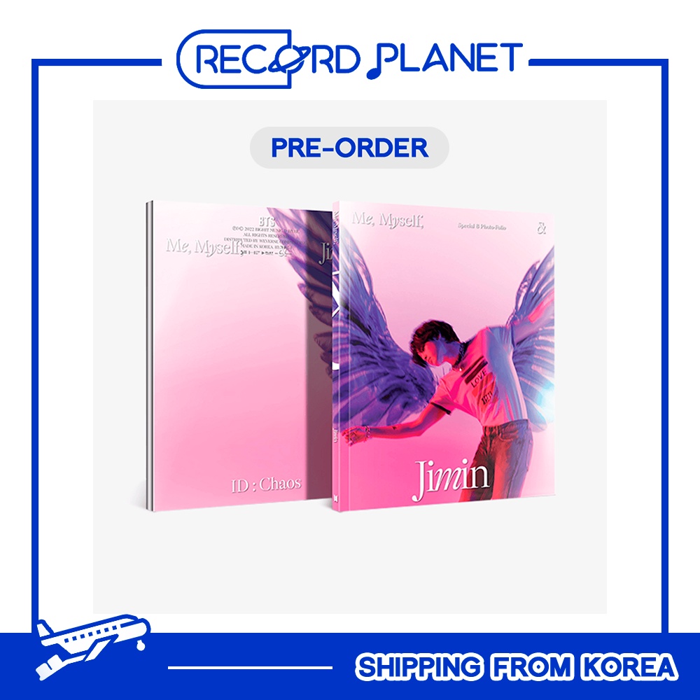 JIMIN (BTS) - 'ID: CHAOS' Special 8 Photo-Folio Me, Myself, and Jimin | Shopee Brasil