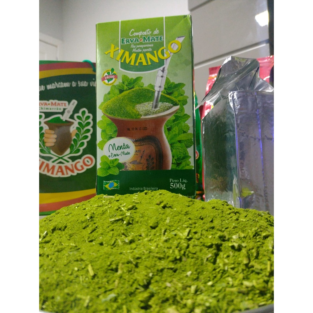 Erva Mate Composto Sabor Menta 500g À Vácuo Ximango Chimarrão ...