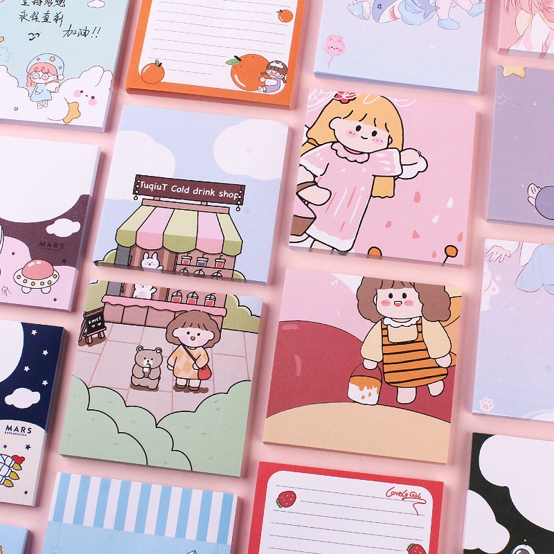 Notas Post-It Cute Cartoon n Times Nota De Mensagem Postal Pequeno ...