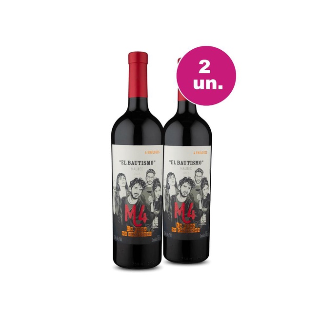 Kit 2 Vinho Tinto Argentino El Bautismo Malbec 2021 750ml | Shopee Brasil