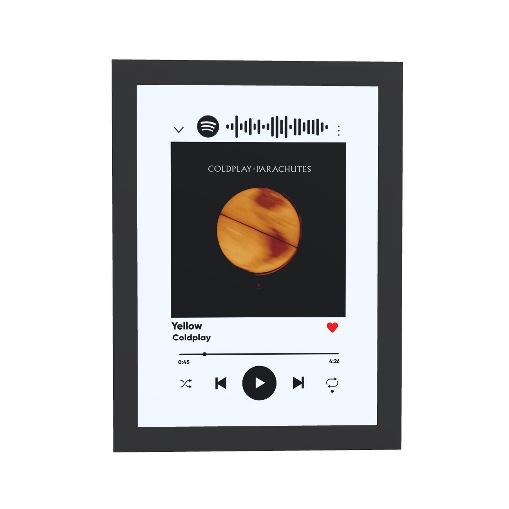 Quadro interativo spotify - Coldplay | Shopee Brasil
