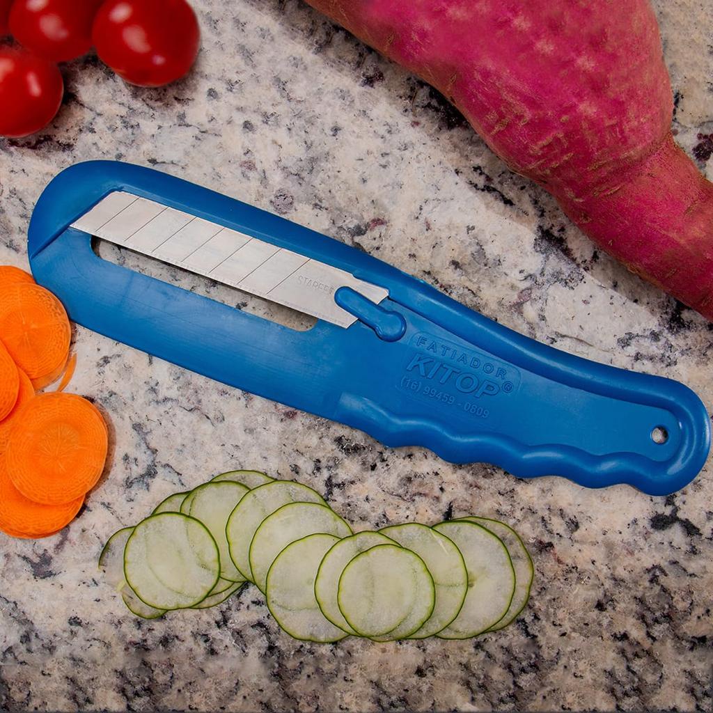Fatiador Legumes Kitop Corta Couve Fininho Prático Fácil | Shopee Brasil