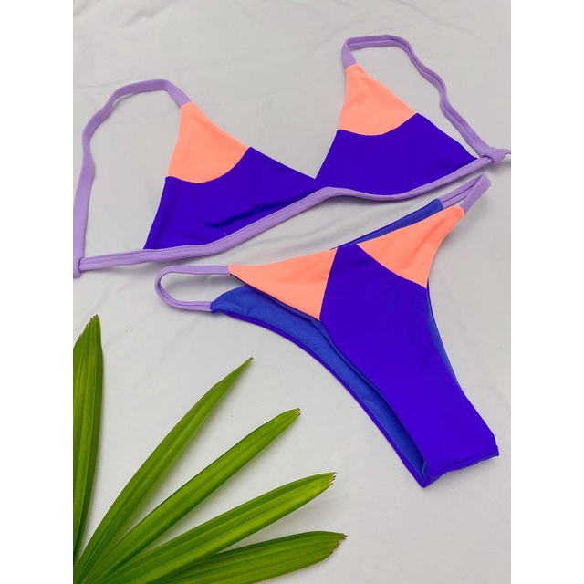 Top Fixo Calcinha Fina Tricolor Shopee Brasil