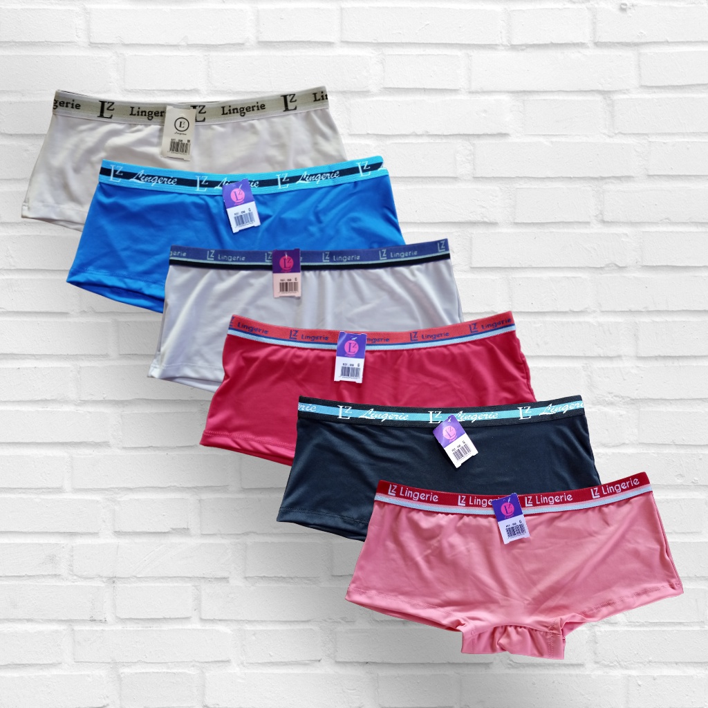 Kit 5 Calcinhas Box Boxer Feminina - Cueca Feminina | Moda Feminina | Atacado | Shopee Brasil
